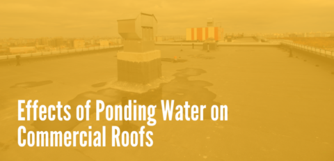 Ponding Water On A Commercial Roof - Aspen Contracting